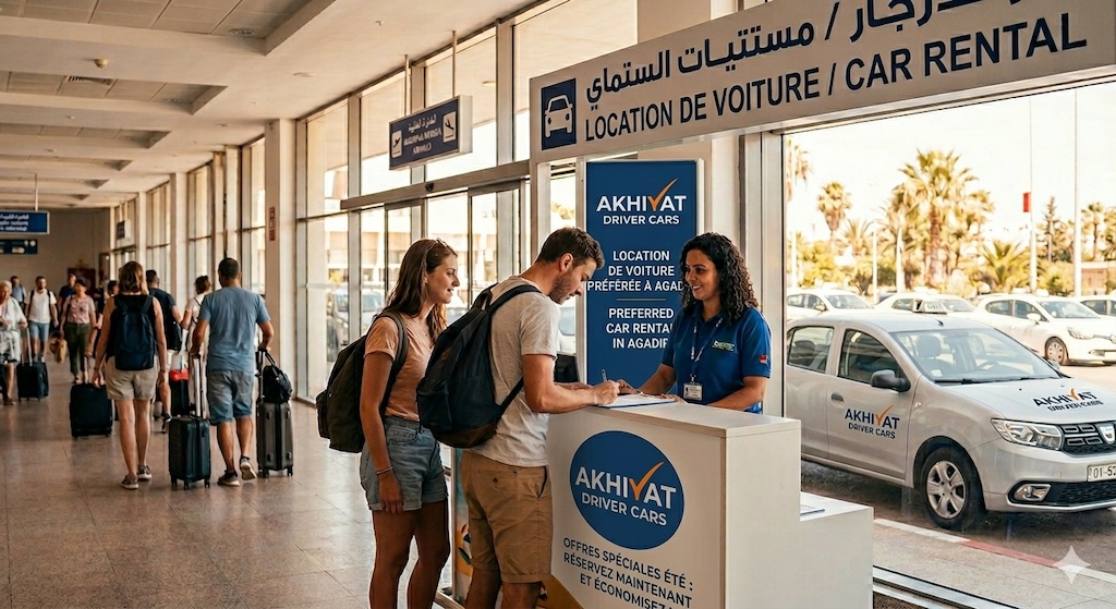 Car Rental at Agadir Airport (AGA) Summer 2026 Guide - AKHIYAT